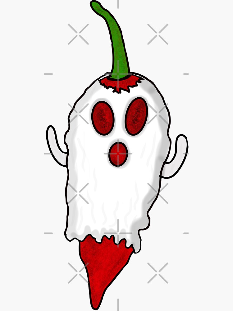 "Ghost Pepper" Sticker for Sale by MrPrestige | Redbubble