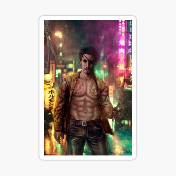 "Majima Goro" Sticker for Sale by thanatosofnicte | Redbubble