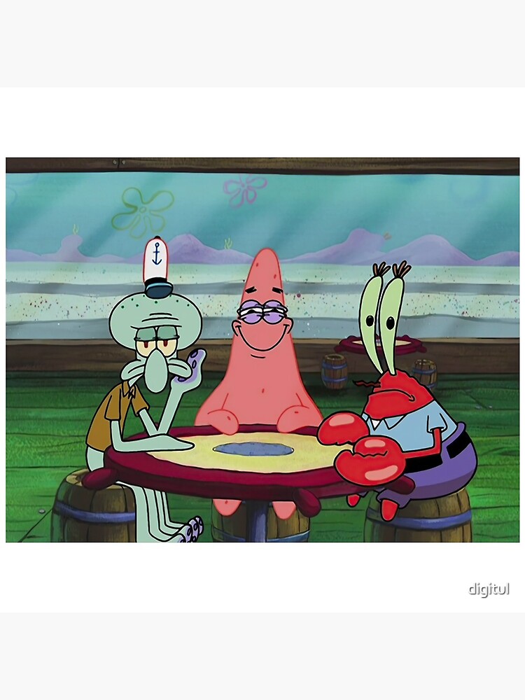 "HD Squidward, Patrick, Mr. Krabs Meme - Spongebob Meme" Pin by digitul ...