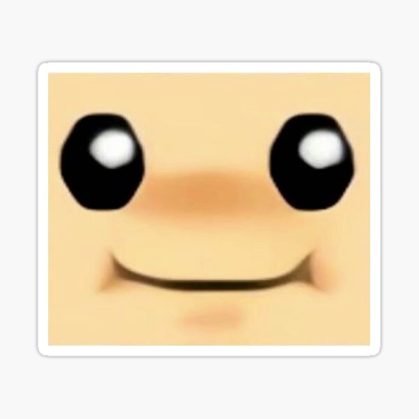 "bup super mario 64 toad face" Sticker by j0hnthetiger | Redbubble