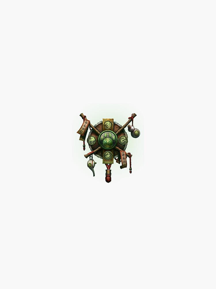 "WOW - Monk logo" Sticker for Sale by IceBlackSanctum | Redbubble