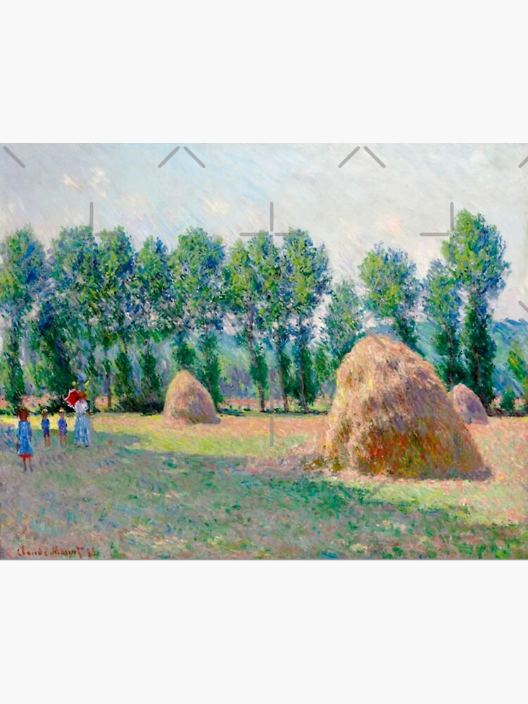 "Claude Monet | "Les Meules à Giverny"| "Haystacks at Giverny"" Sticker ...
