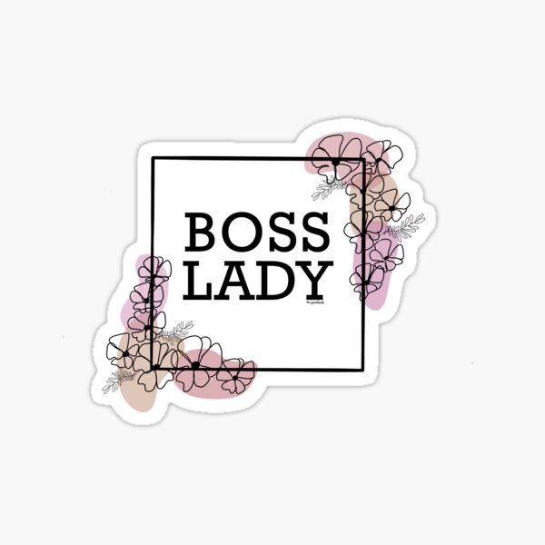 "Boss Lady" Sticker for Sale by Vizuahub | Redbubble