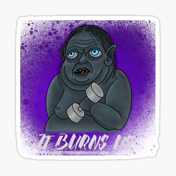 "Fat Sméagol " Sticker for Sale by KosmCollie | Redbubble