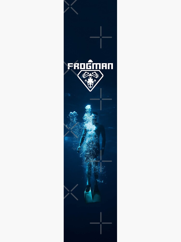 "Frogman Diver Stripe" Sticker by GeneratorStudio | Redbubble