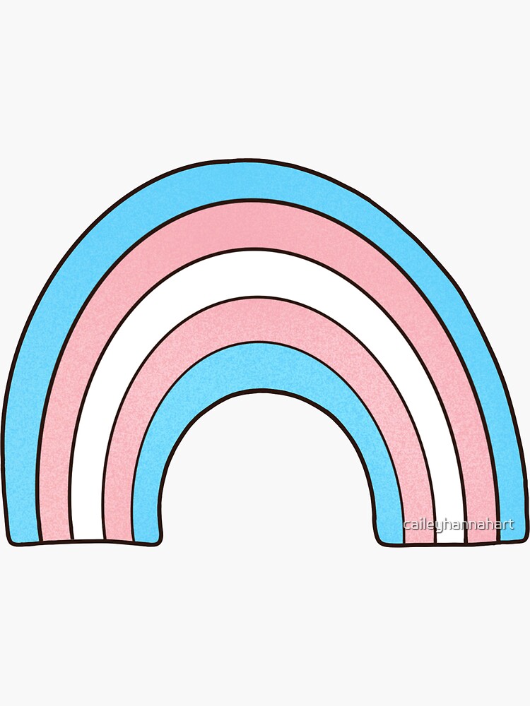 "Trans Pride Flag Rainbow" Sticker for Sale by caileyhannahart | Redbubble