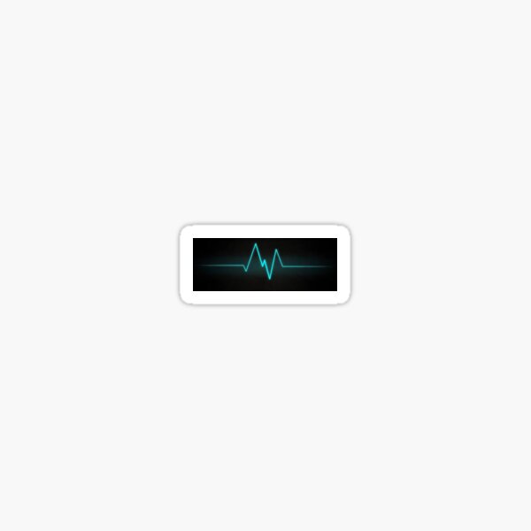 "Heart beat" Sticker by ayoubdaam | Redbubble