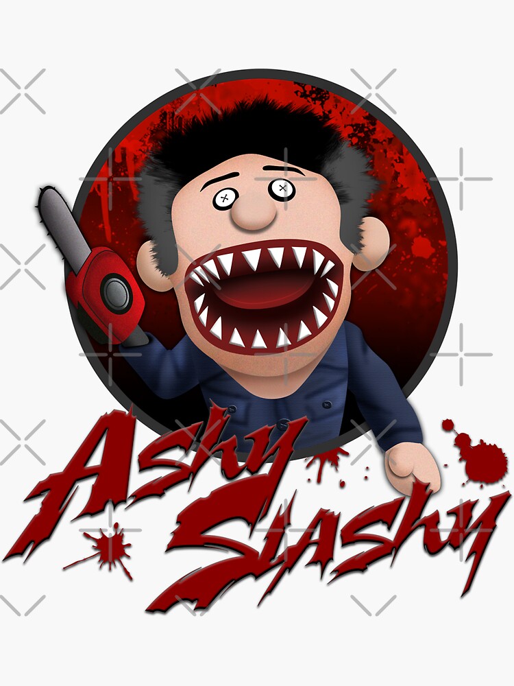 "Ashy Slashy" Sticker for Sale by zombiegirl01 | Redbubble