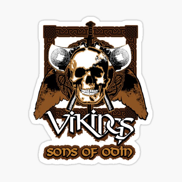 "Vikings - Sons of Oden" Sticker by kayakcapers | Redbubble