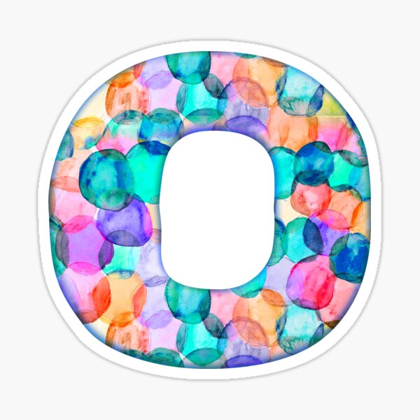 "Letter O" Sticker by Paoanne | Redbubble