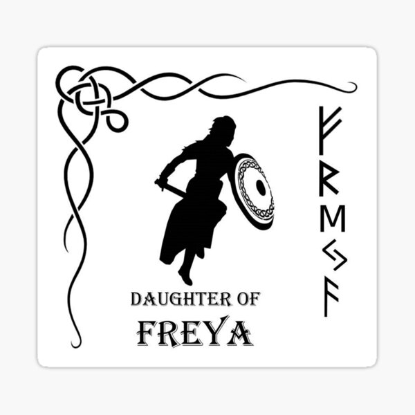 "FREYA 1 daughter viking woman warrior goddess runes sword North shadow ...