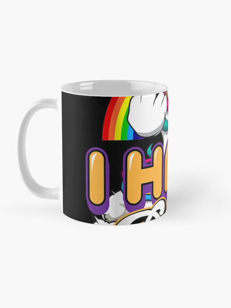 "Ich hasse Menschen Einhorn Mittelfinger" Kaffeebecher von Anastasia ...