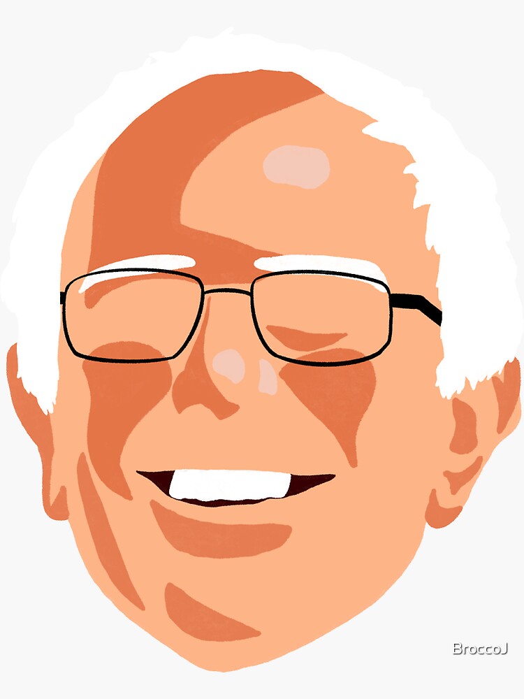 "Bernie's Lovely Face" Sticker by BroccoJ | Redbubble