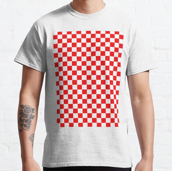 "Croatia Checkerboard" T-shirt for Sale by stoopiditees | Redbubble ...