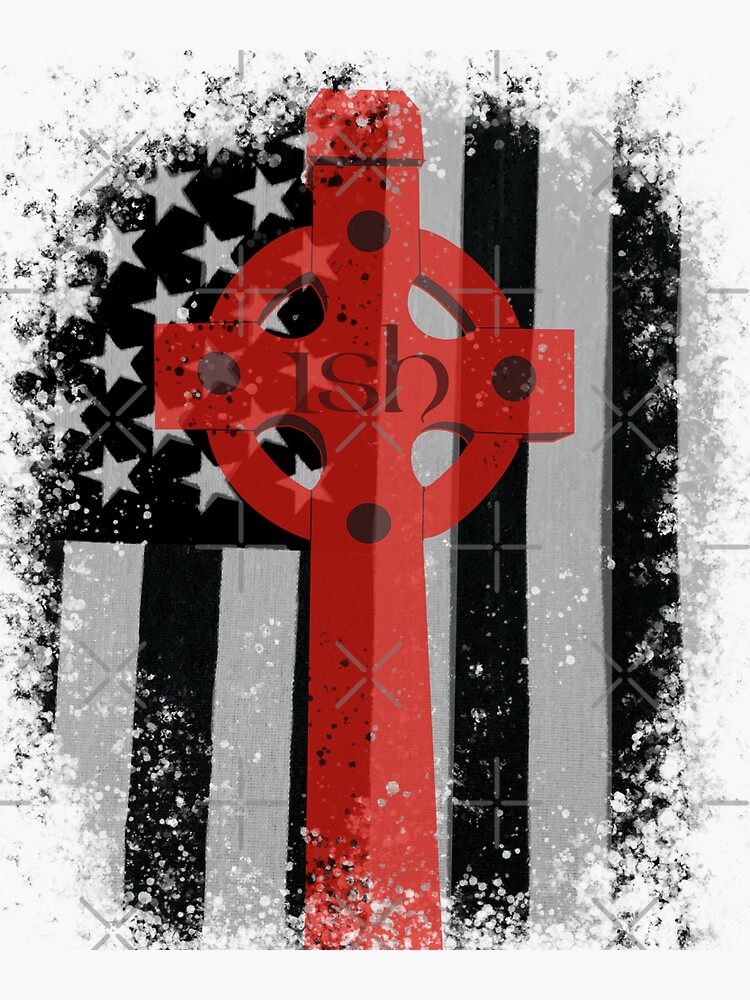 "Distress firefighters Cross" Sticker by beachcamper | Redbubble