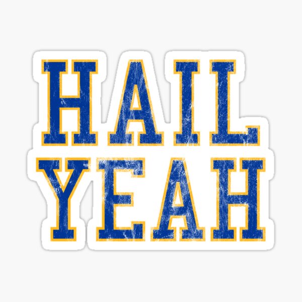 "Vintage Hail Yeah Pittsburgh College " Sticker by dutchlovedesign ...