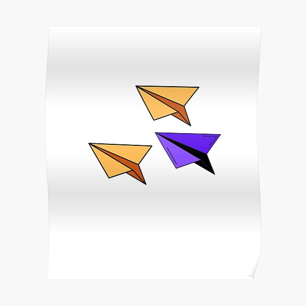 "Paper Airplane " Poster for Sale by kunasin | Redbubble