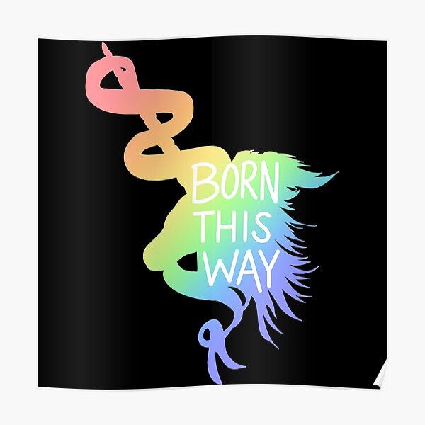 "Born This Way Horse Rainbow Pastel" Poster for Sale by NYXFN | Redbubble