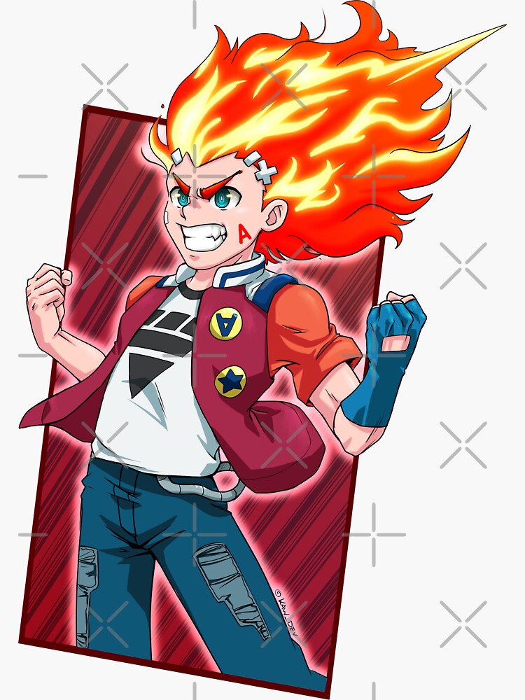 "Aiger Akabane - Resonance" Sticker for Sale by Kaw-dev | Redbubble