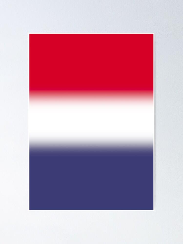 "Red, White and Blue Gradient Ombré " Poster for Sale by Gsallicat ...