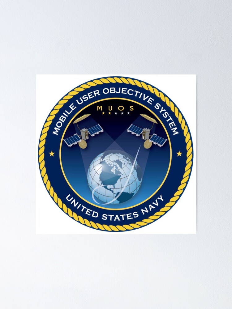 "MUOS-5 Program Logo" Poster for Sale by Nikki SpaceStuffPlus | Redbubble