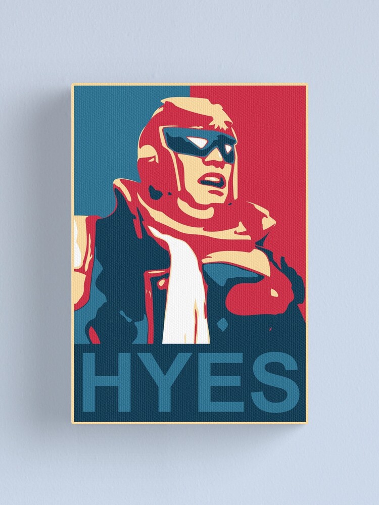"HYES! - Captain Falcon Poster" Canvas Print for Sale by Christopher ...