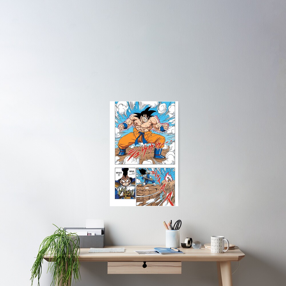 "Goku charged up VS Vegeta" Poster for Sale by UrameshiMIDK | Redbubble
