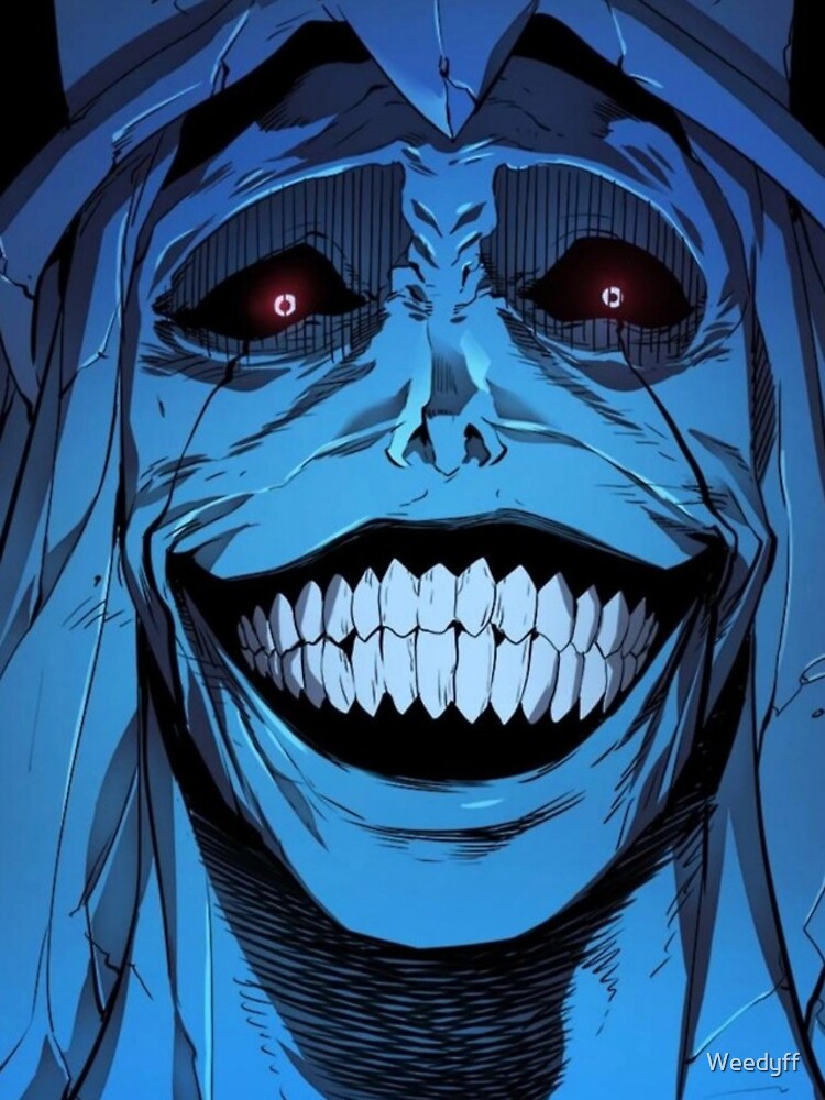 "Solo leveling smiling statue." iPhone Case for Sale by Weedyff | Redbubble