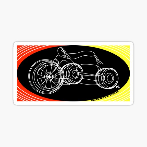 "Big Wheel Design by INFINITY KIND" Sticker by INFINITYKIND | Redbubble