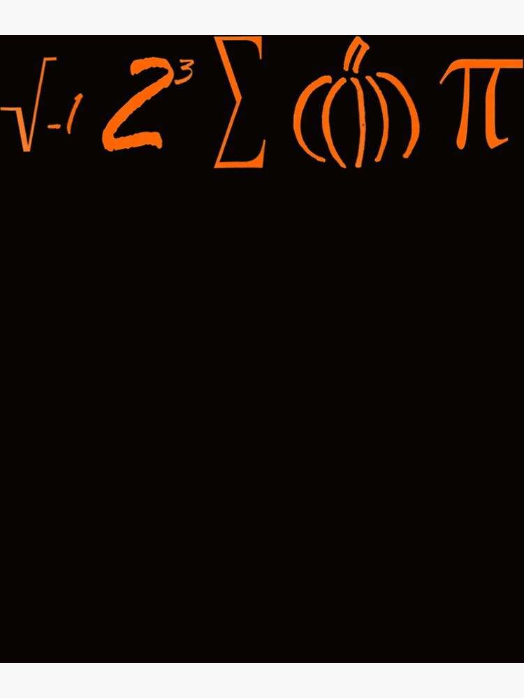"Math Teacher Pumpkin Pie Pi Symbol" Art Print for Sale by ...