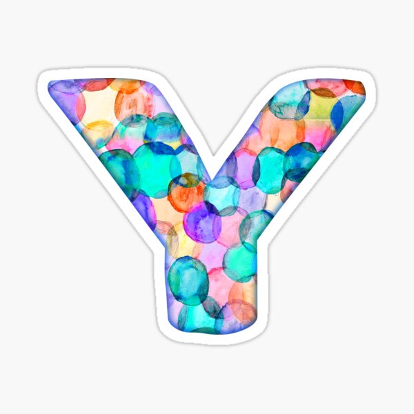 "Letter Y" Sticker by Paoanne | Redbubble