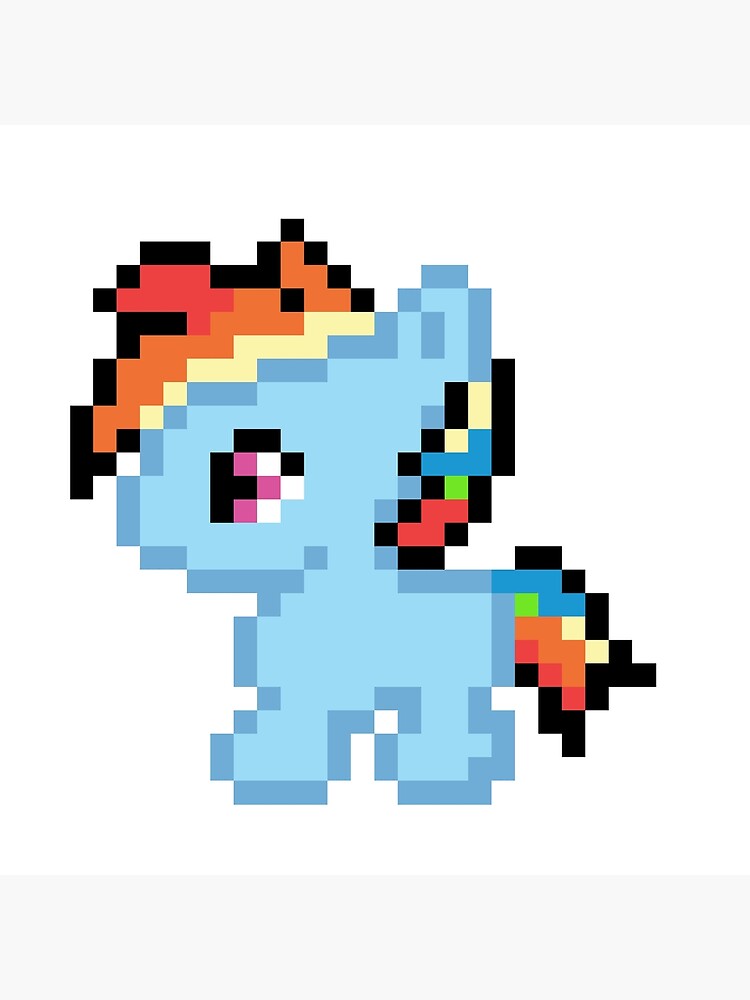 Rainbow Dash Pixel Art Template Minecraft MlP Pixelart [Rainbow Dash]