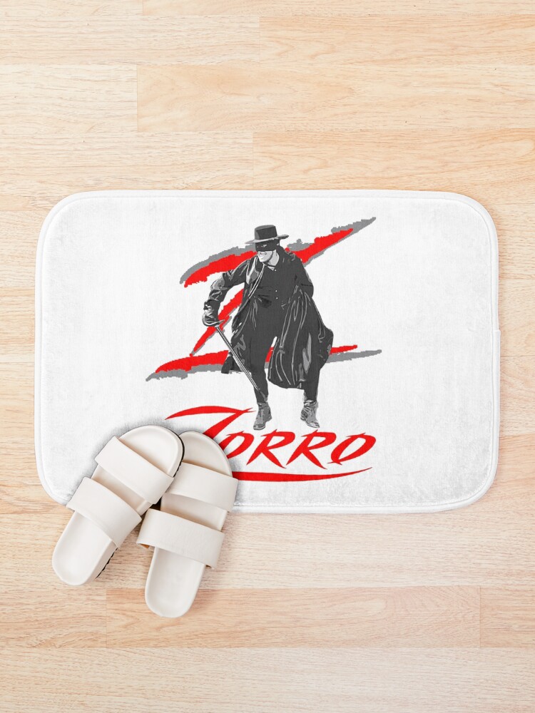"Zorro signs a Z with his sword" Bath Mat for Sale by Astralia | Redbubble