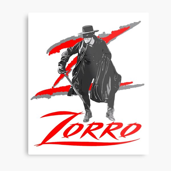 "Zorro signs a Z with his sword" Metal Print by Astralia | Redbubble