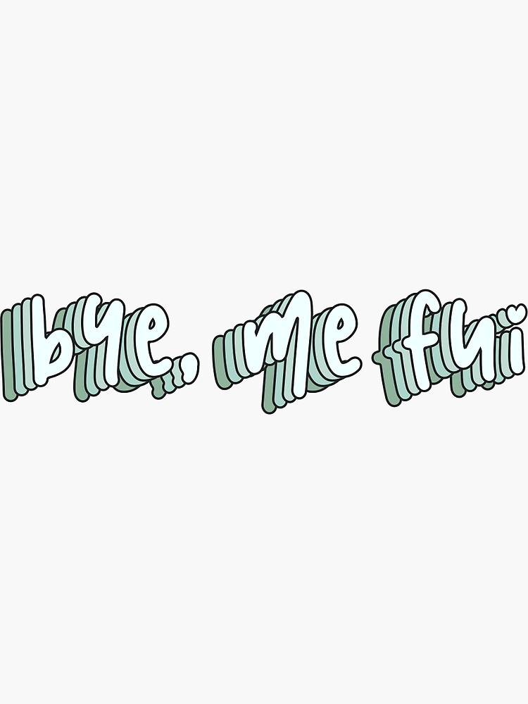 "Bad Bunny - bye, me fui" Sticker for Sale by irenegee | Redbubble