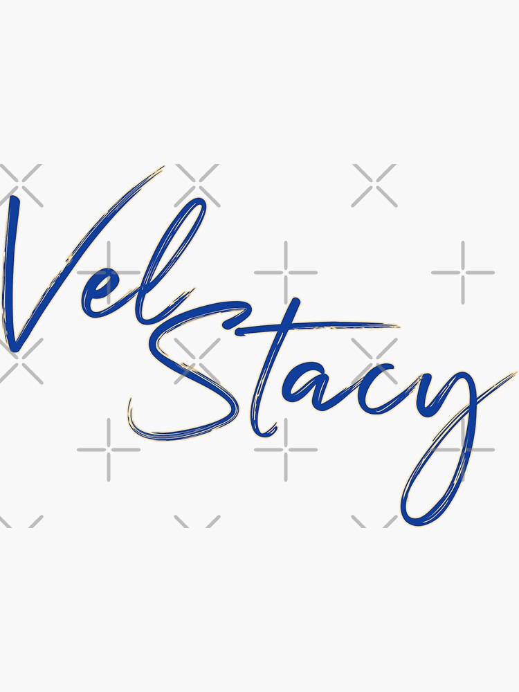 "Vel Stacy logo" Sticker by lavelstacy | Redbubble