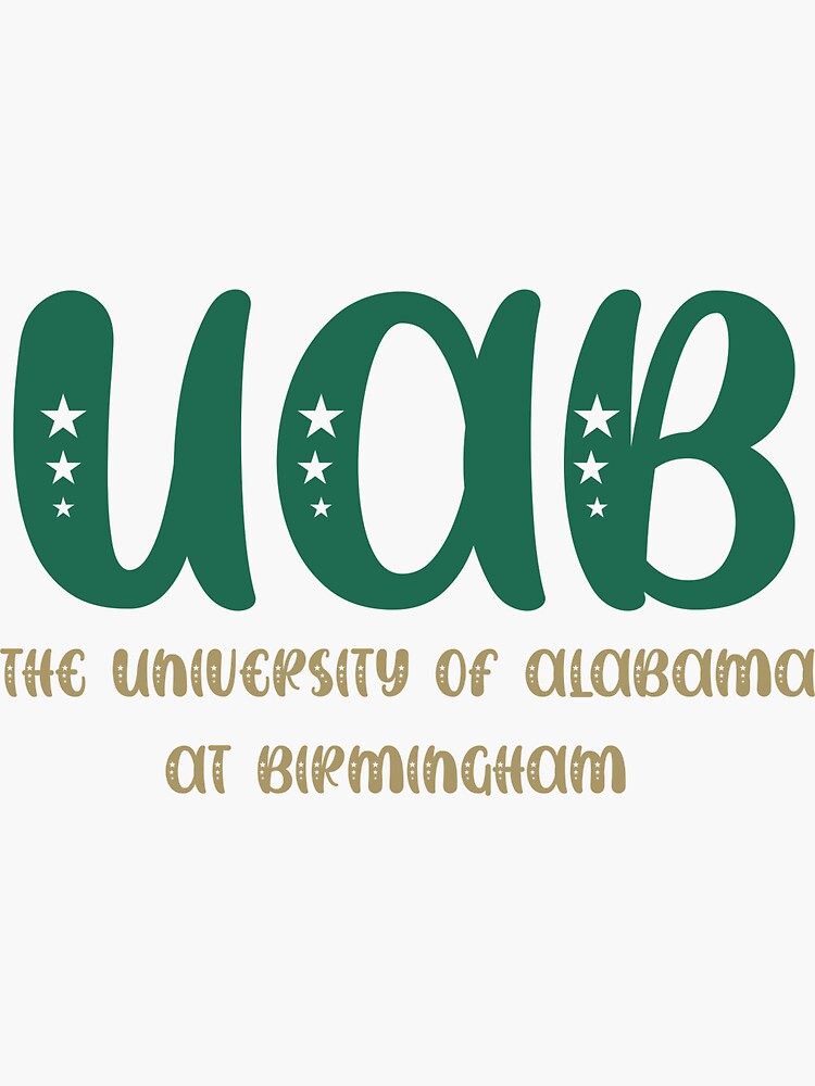 "uab" Sticker for Sale by allihallman | Redbubble