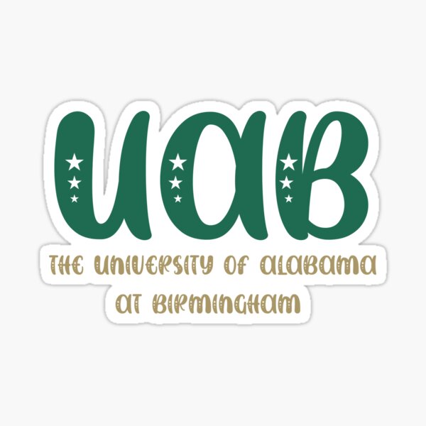 "uab" Sticker for Sale by allihallman | Redbubble