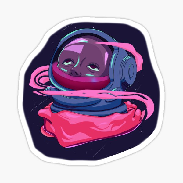 "Space Helmet" Sticker for Sale by draneses | Redbubble