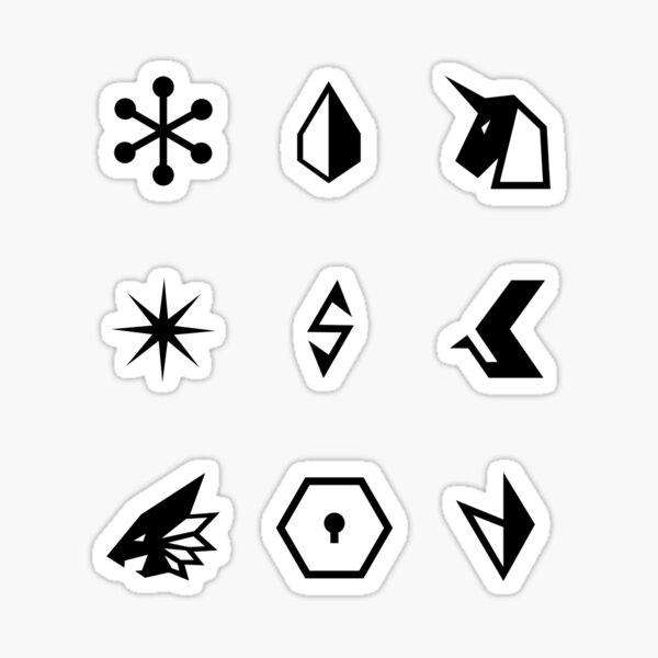 "EXO Power Badges OT9" Sticker for Sale by kitxatyart | Redbubble