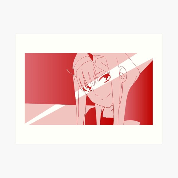"Zero two" Art Print by Weebhup | Redbubble