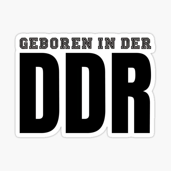 "ddr germany " Sticker for Sale by pirminio | Redbubble