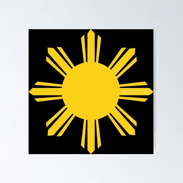 "Philippines Flag Sun" Poster for Sale by Rigel Bergonio | Redbubble
