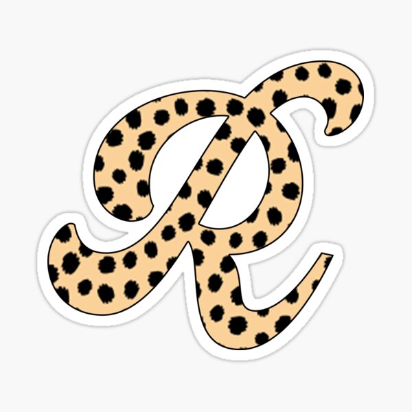 "Chita R Print alphabet Transparent Letter Sticker." Sticker for Sale ...