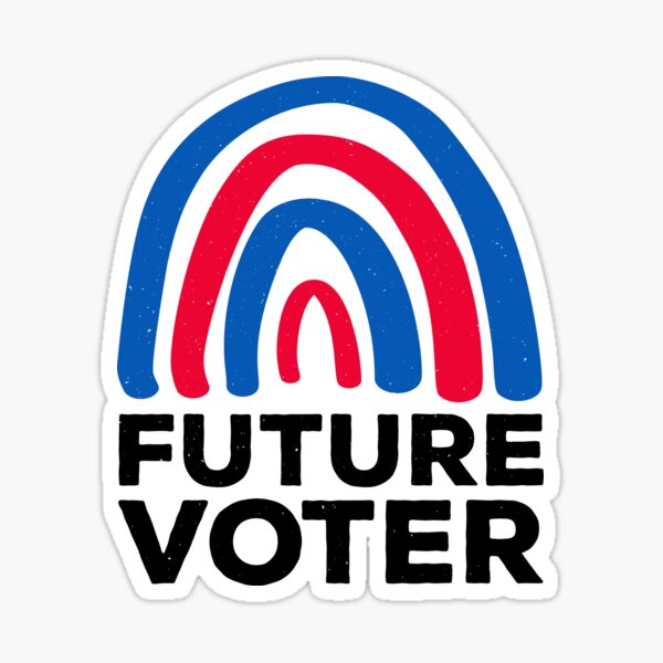 "Future Voter" Sticker for Sale by artworkbyrihen | Redbubble
