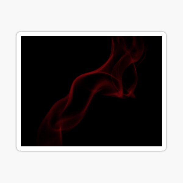 "Red smoke" Sticker for Sale by rich-jam | Redbubble