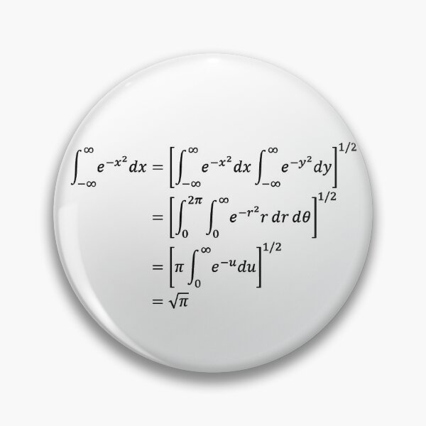 "math equations: gaussian integral, math and calculus basics" Pin for ...