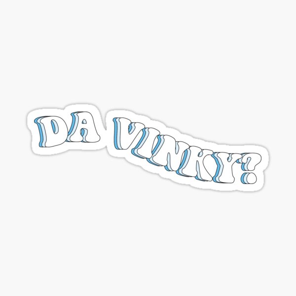 "Da Vinky?" Sticker by brockolii | Redbubble