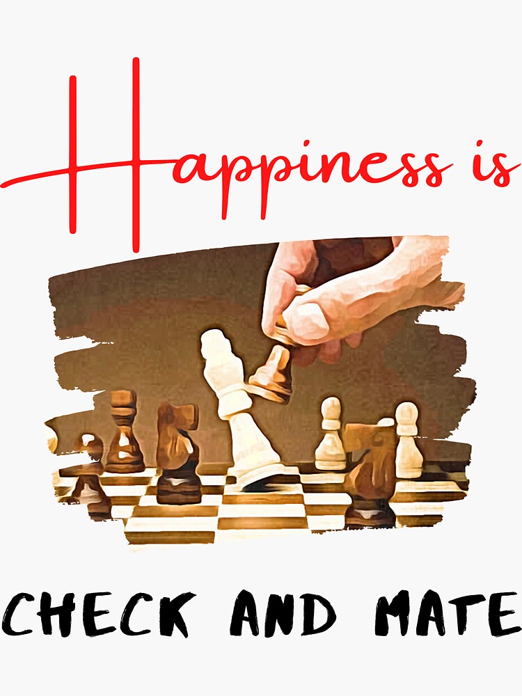 "Checkmate" Sticker by Wordspower2020 | Redbubble