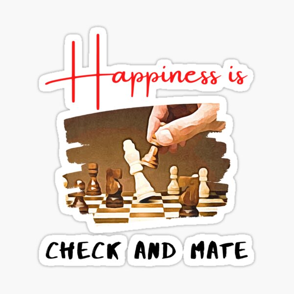 "Checkmate" Sticker by Wordspower2020 | Redbubble